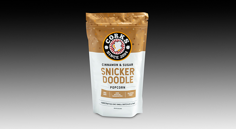 Corks® Cinnamon & Sugar Snickerdoodle Popcorn | FlexPackVoice